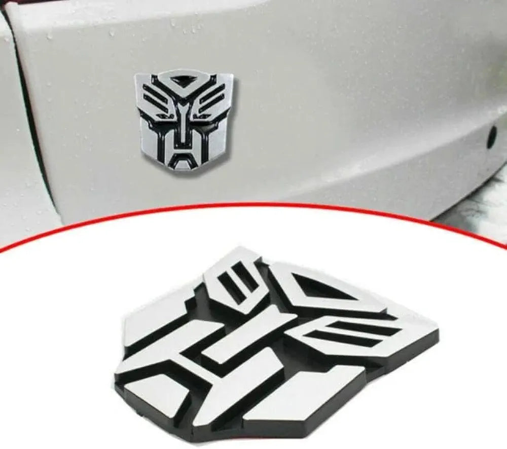 Transformer Logo Car Emblem 3D Badge Auto Racing Sport Sticker Decal MOTO STORE INDIA